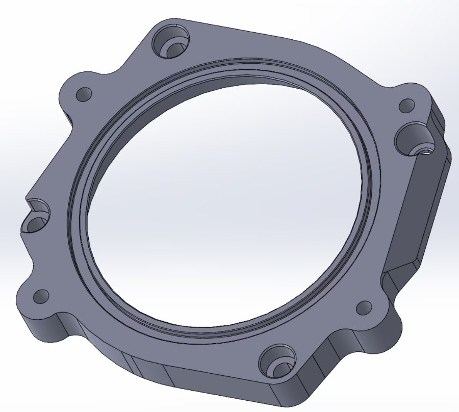 VMP STOCK GT350 87 MM THROTTLE BODY ADAPTER PLATE TO PREDATOR SUPERCHA ...