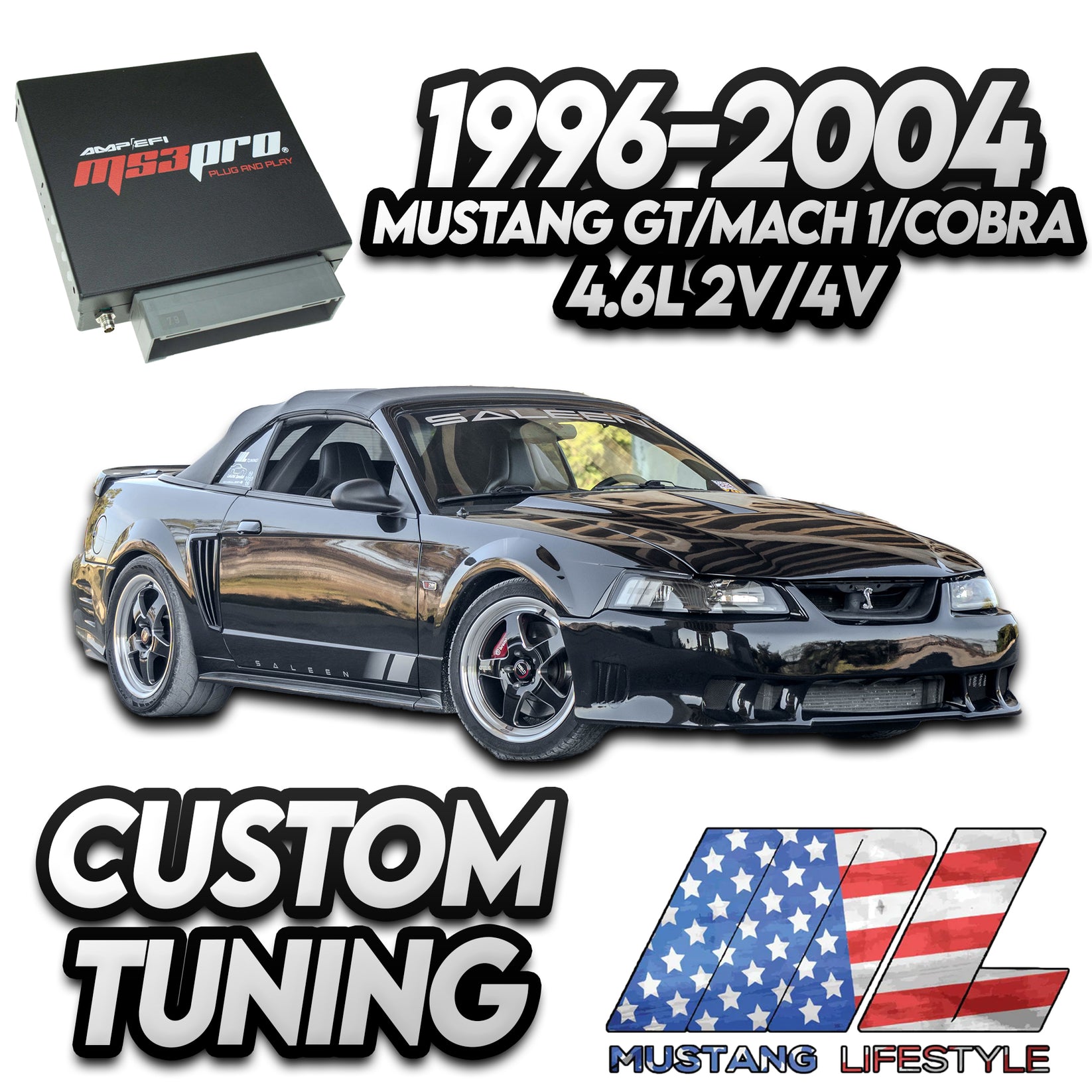 MS3 PNP ECU and Remote Tuning Package 96-04 Mustang GT, Cobra, Mach 1 ...
