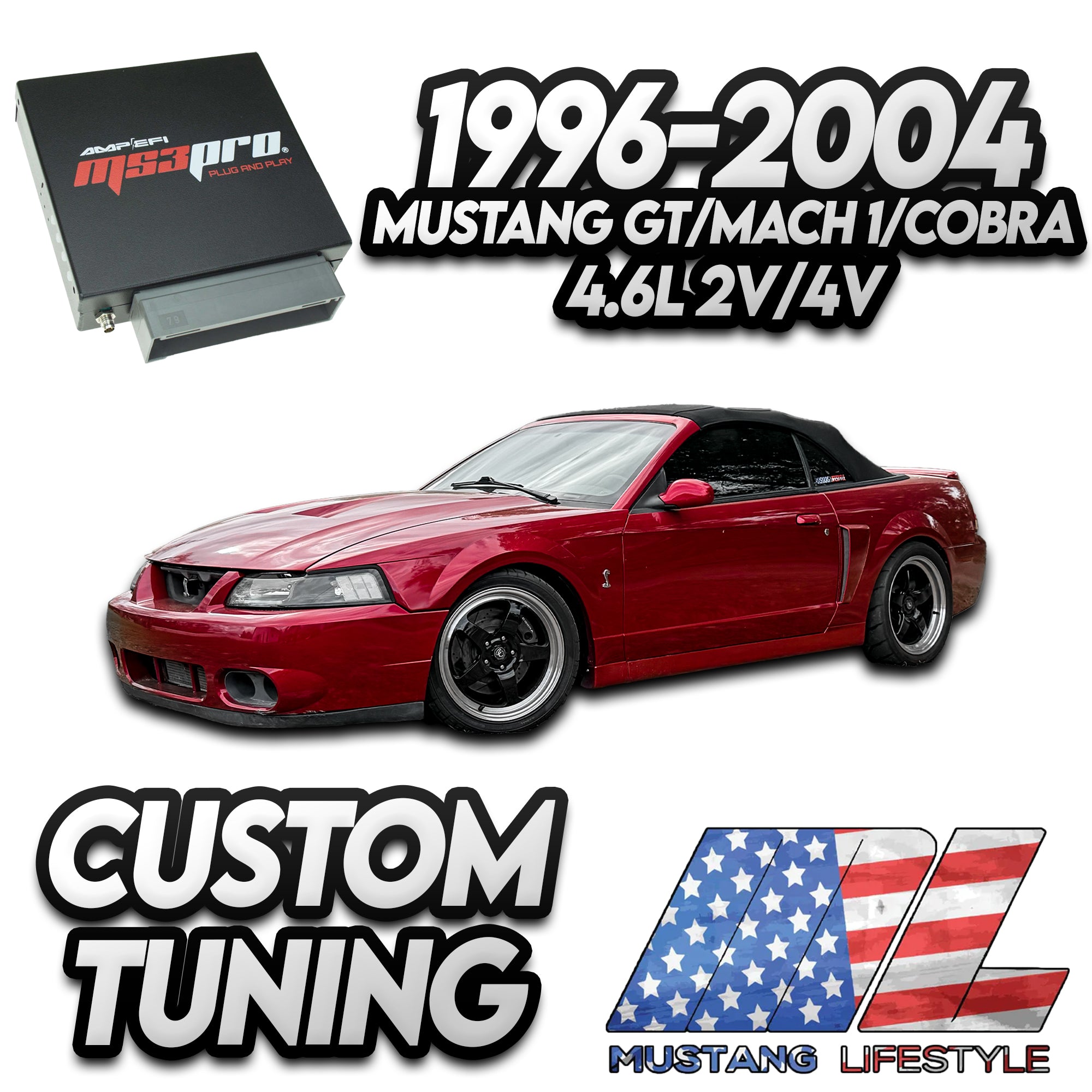 MS3 Pro PNP 03-04 Cobra + 99-04 Mustang GT Package Install, Tune, and ...